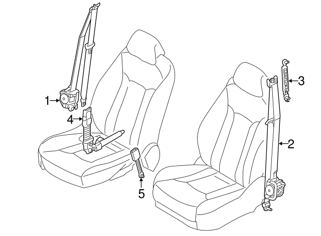 2015-2017 Hyundai Azera Pre-Tensioner 88841-3V510 | OEM Parts Online