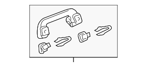 83240-SNA-A11ZW - Grab Rail Assembly *YR449L* (Coat Hanger) (Cashmere ...