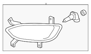 92201-1W010 - Fog Lamp Assembly 2012-2015 Kia Rio | Kia.Parts Store