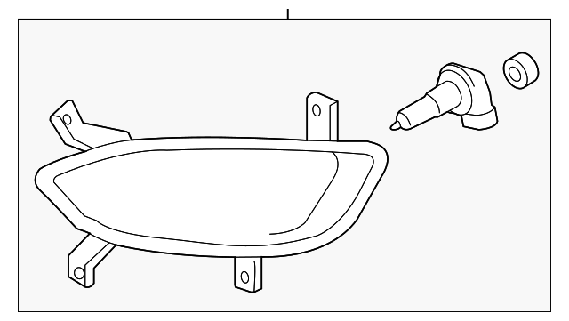 92201-1W010 - Fog Lamp Assembly 2012-2015 Kia Rio | Kia.Parts Store
