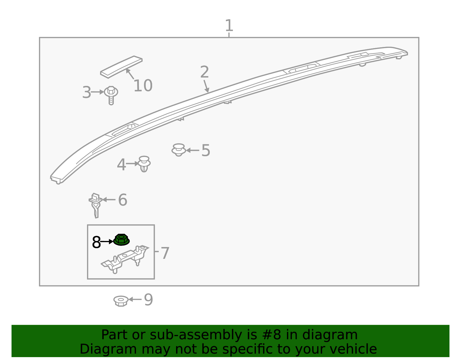 2019-2025 Toyota Mirror Assembly Nut 90179-08184 | Toyota Parts Center