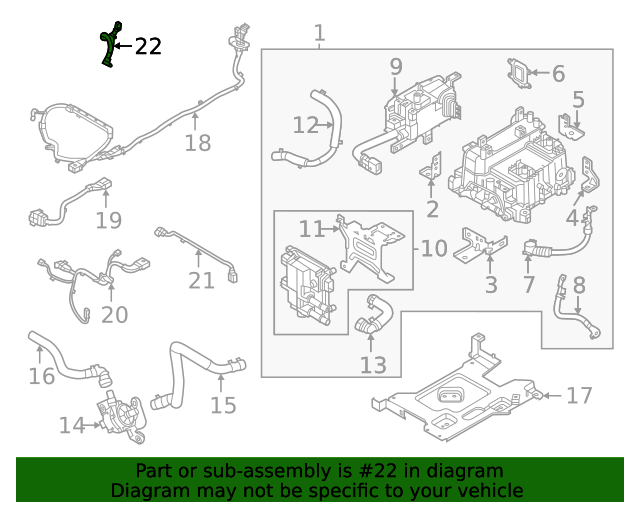 2022 Hyundai Tucson Ground Cable 91861-P0010 | OEM Parts Online