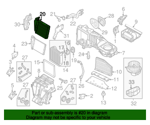 2012-2022 Volkswagen Heater Core 561-819-031-C | OEM Parts Online