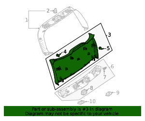 247-740-65-00-9051 - Liftgate Trim 2021-2023 Mercedes-Benz ...