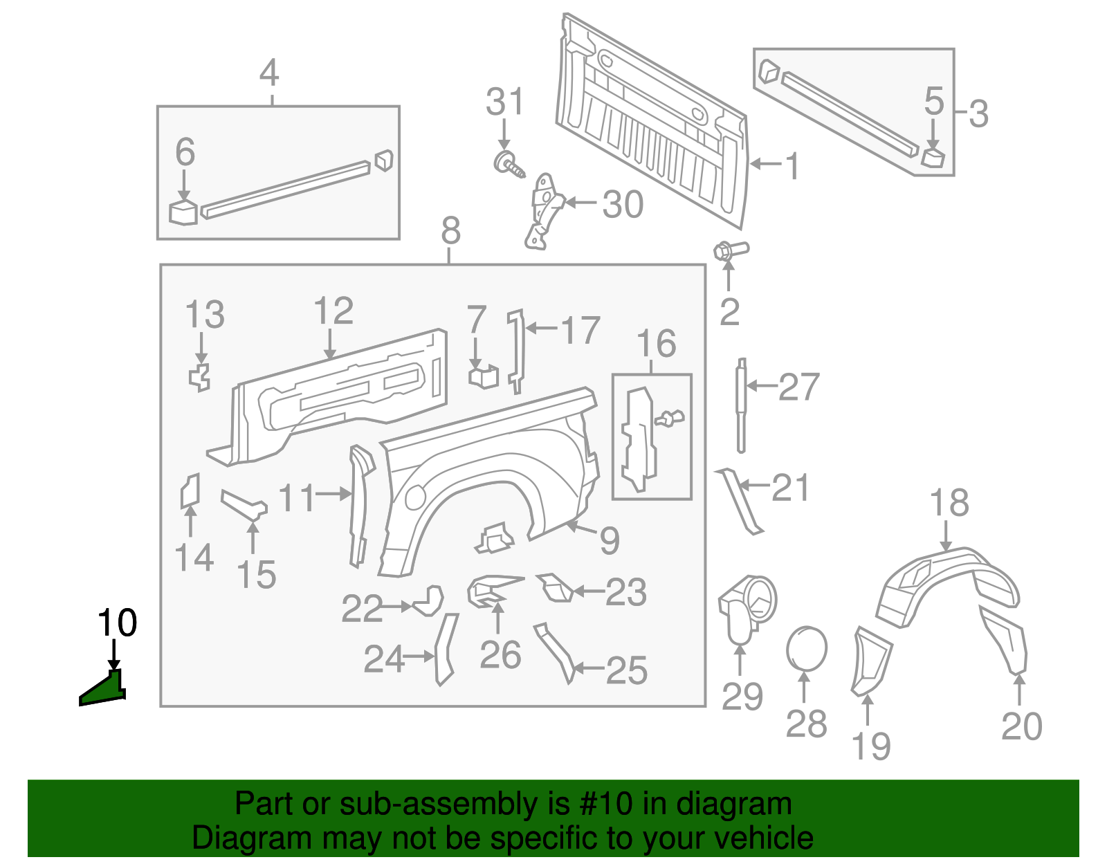 2007-2013 Toyota Tundra Stone Guard 66243-0C010 | Toyota Parts Center