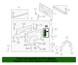 65505-0C040 - Rear Panel 2007-2013 Toyota Tundra | Ourisman Toyota Parts