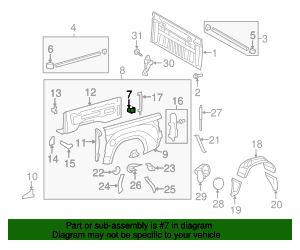 2007-2021 Toyota Tundra Track Assembly Bracket 65519-0C010 | Toyota ...