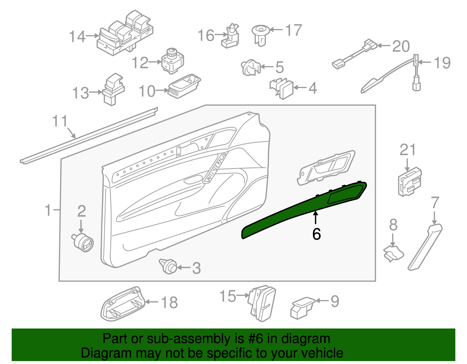 2015-2019 Volkswagen Golf R Trim Molding 5G4-858-065-B-CSJ | VW Direct ...