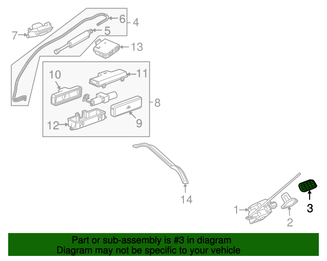 2008-2017 GM Release Switch 22895519 | TascaParts.com