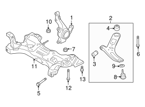 54530-0U000 - Suspension Ball Joint 2011-2017 Hyundai | AutoNationParts.com