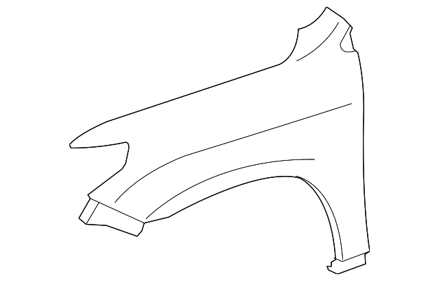 2016-2021 Toyota Land Cruiser Fender 53801-60D50 | Toyota Parts Center