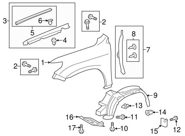 53808-60070 - Front Shield - 2008-2021 Toyota Land Cruiser | OEM ...