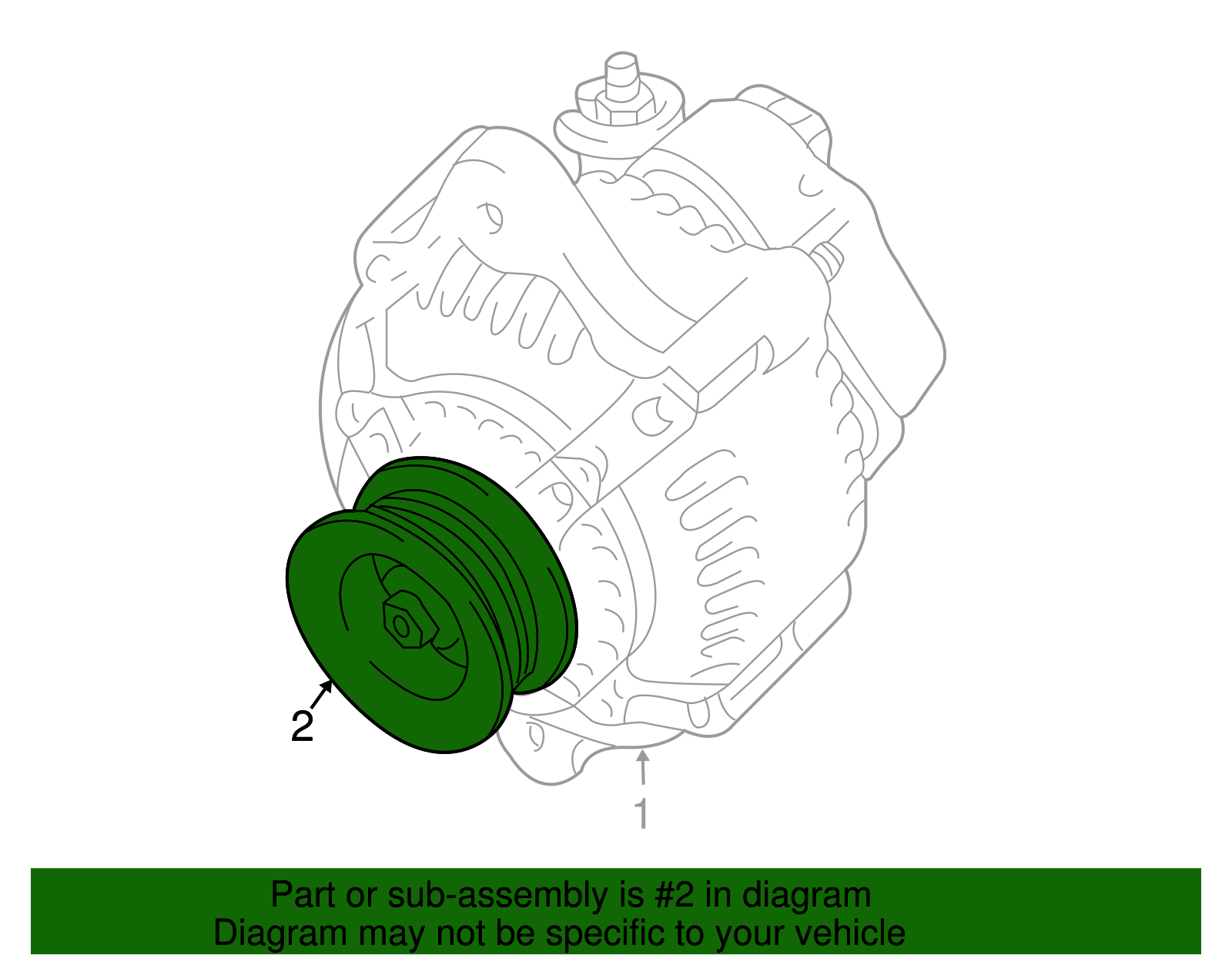 2009-2024 Toyota Alternator Pulley 27415-0W131 | OEM Parts Online