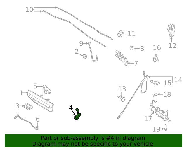 2021 Ford F-150 Lock Cylinder ML3Z-1543505-A | TascaParts.com