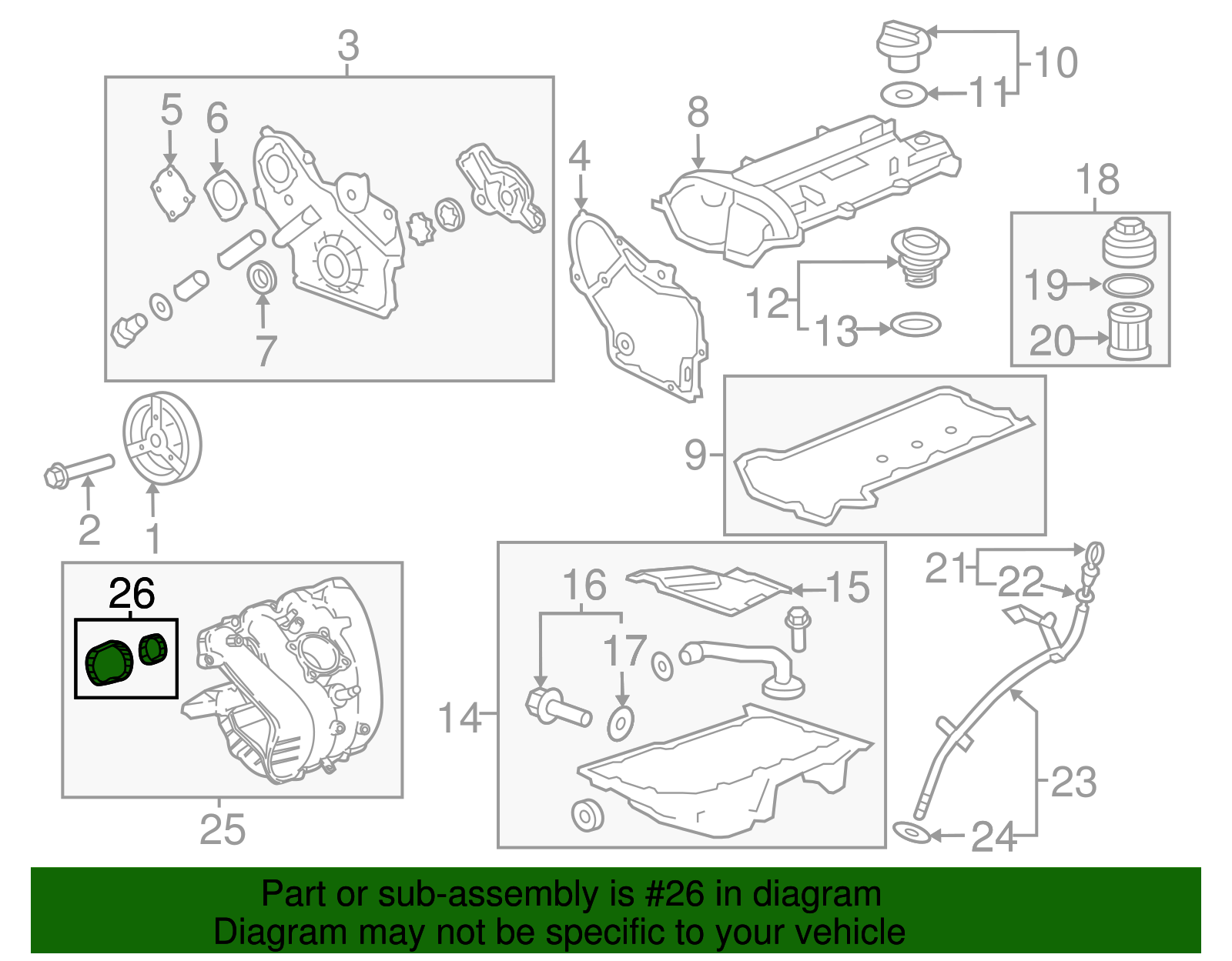 2010-2017 GM Engine Cylinder Head Gasket Kit with Gaskets, Seals, and ...