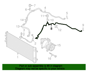 64505a07778 - 2023-2024 BMW X1 Liquid Line (64-50-5-A07-778) | BMW of ...