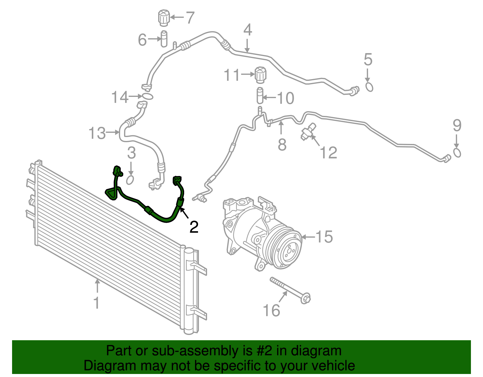 64-53-9-209-726 - 2016-2018 BMW X1 - Pressure Hose | BMWPartsHub