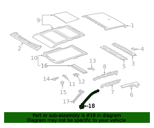 2019-2024 Toyota Windshield Pillar Reinforced 61202-42900 | Camelback ...