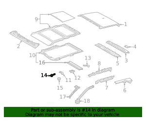 Genuine Toyota Lift-Gate Glass Latch Bolt part# 90119-06897 for 2008 ...
