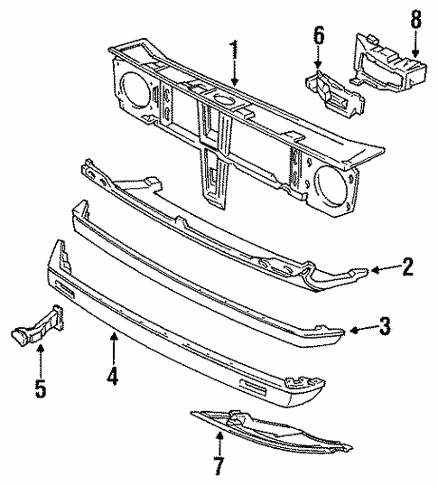 Radiator Support for 1990 Volkswagen Golf | OEM Parts Online