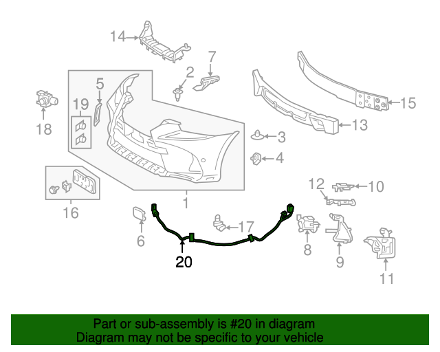82114-53080 - Harness 2017-2020 Lexus | Longo Lexus Parts