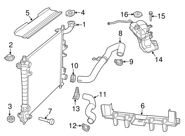 2017-2018 Jeep Grand Cherokee Baffle 68335658AA | TascaParts.com