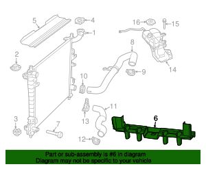 2017-2018 Jeep Grand Cherokee Baffle 68335658AA | TascaParts.com