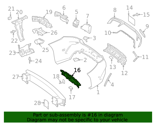 217-885-13-65 - Center Mount 2015-2021 Mercedes-Benz | Mercedes-Benz ...