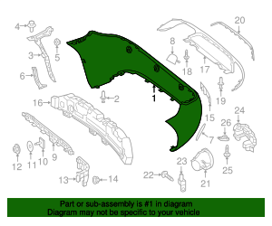 172-885-40-00-9999 - Bumper Cover 2017-2020 Mercedes-Benz | Mercedes ...