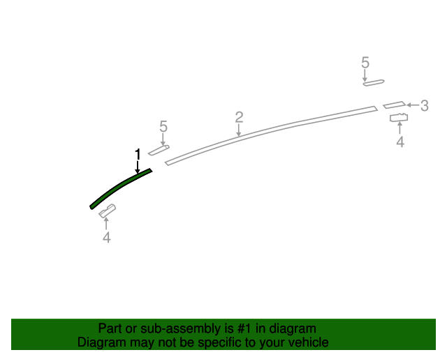 75551-0R010 - Roof Drip Molding (Right) 2013-2018 Toyota RAV4 | Longo ...
