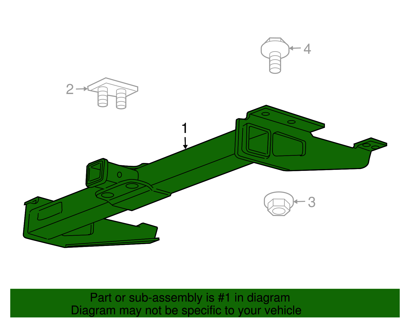 84013199 - Trailer Hitch - 2003-2025 GM | World Parts Direct