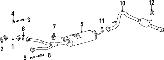 2022-2024 Toyota Tail Pipe 17430-F4011 | Toyota Parts Center