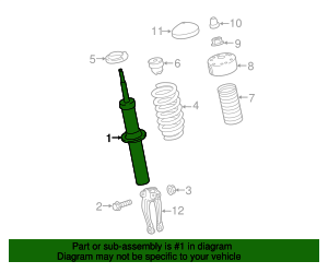 2016-2018 Cadillac CT6 Front Shock Absorber 23405719 GM | GMPartsDirect.com