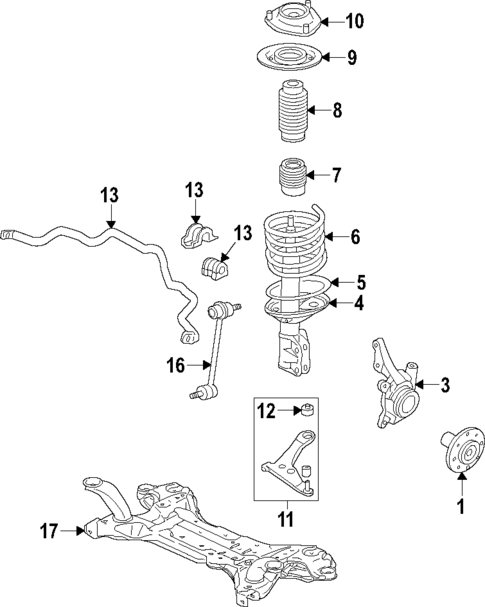Front Suspension for 2023 Mitsubishi Outlander PHEV | Mitsubishi Parts ...