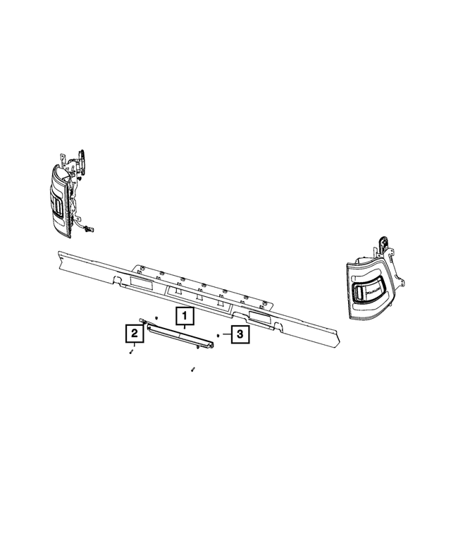 2019-2024 Ram Tailgate Lamp Bar 68362184AB | Mopar eStore