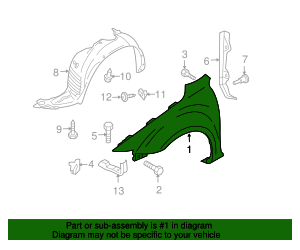 2006-2010 Mazda 5 Fender C235-52-111C | OEM Parts Online