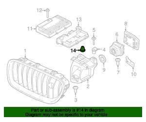 46637691016 - 2015-2019 BMW X6 Controller Coupling (46-63-7-691-016 ...