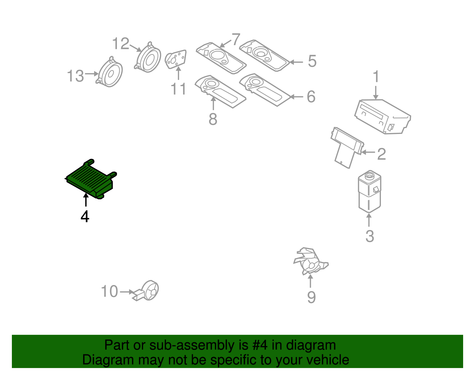 31282144 - High-Quality Radio Amplifier for 2007-2009 Volvo S80 ...
