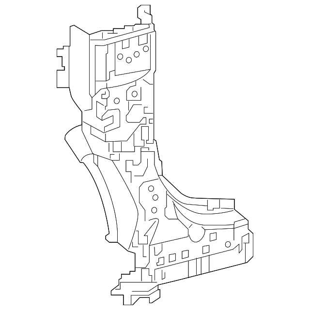 2019-2024 Toyota Hinge Pillar Reinforced 61109-0R060 | Toyota Parts Center
