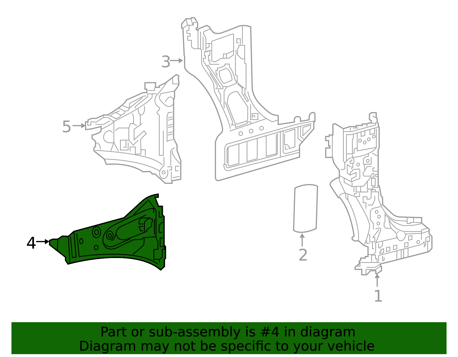 61114-0R010 - 2019-2024 Toyota - Panel Reinforced | Sparks Parts