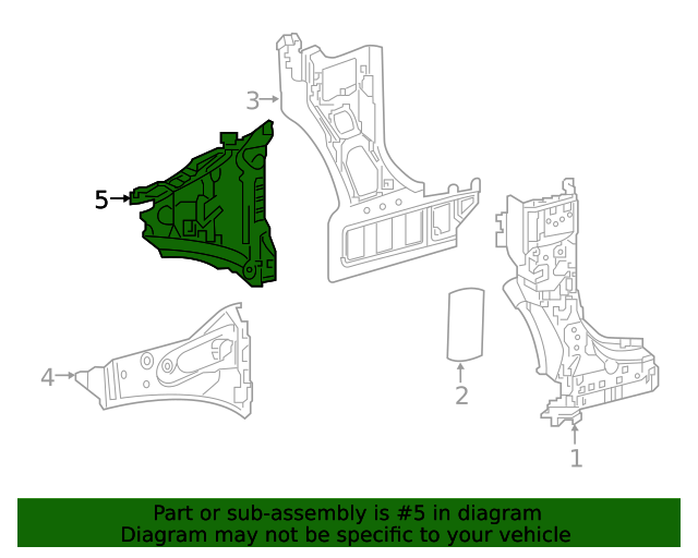 61103-0R050 - Side Panel - 2019-2023 Toyota | Lithia Toyota Parts