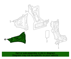 61114-0R010 - Panel Reinforced - 2019-2021 Toyota | OEM Genuine Toyota ...