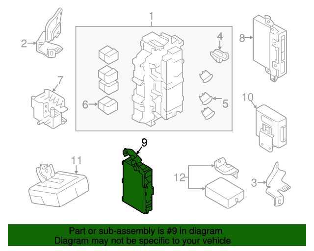 284B1-1MA0C - Body Control Module 2011-2012 Infiniti | INFINITI Parts ...