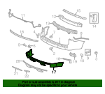 2013-2016 GMC Acadia Rear Bumper Cover 23350827 | TascaParts.com