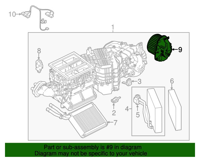 2011-2018 Porsche Cayenne Blower Motor 958-572-342-03 | OEM Parts Online