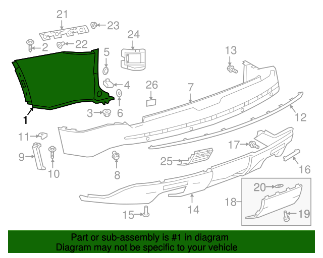 2018-2020 Chevrolet Traverse Side Cover 84460442 | GMPartsDirect.com