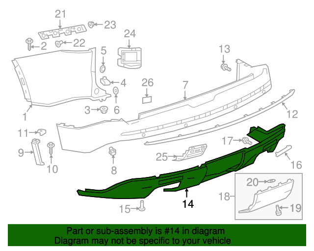 2022-2023 Chevrolet Traverse Lower Cover 84686350 | GMPartsDirect.com