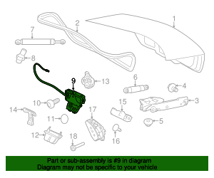 2012-2015 Jaguar Latch C2Z27909 | JaguarParts.com