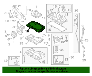 2015 Volkswagen Oil Pan 04L-103-603-H | VW Direct Auto Parts