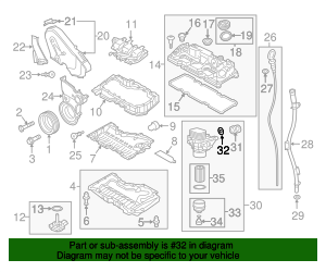 03N-115-441 - Oil Filter Housing Seal 2015 Volkswagen | Volkswagen ...